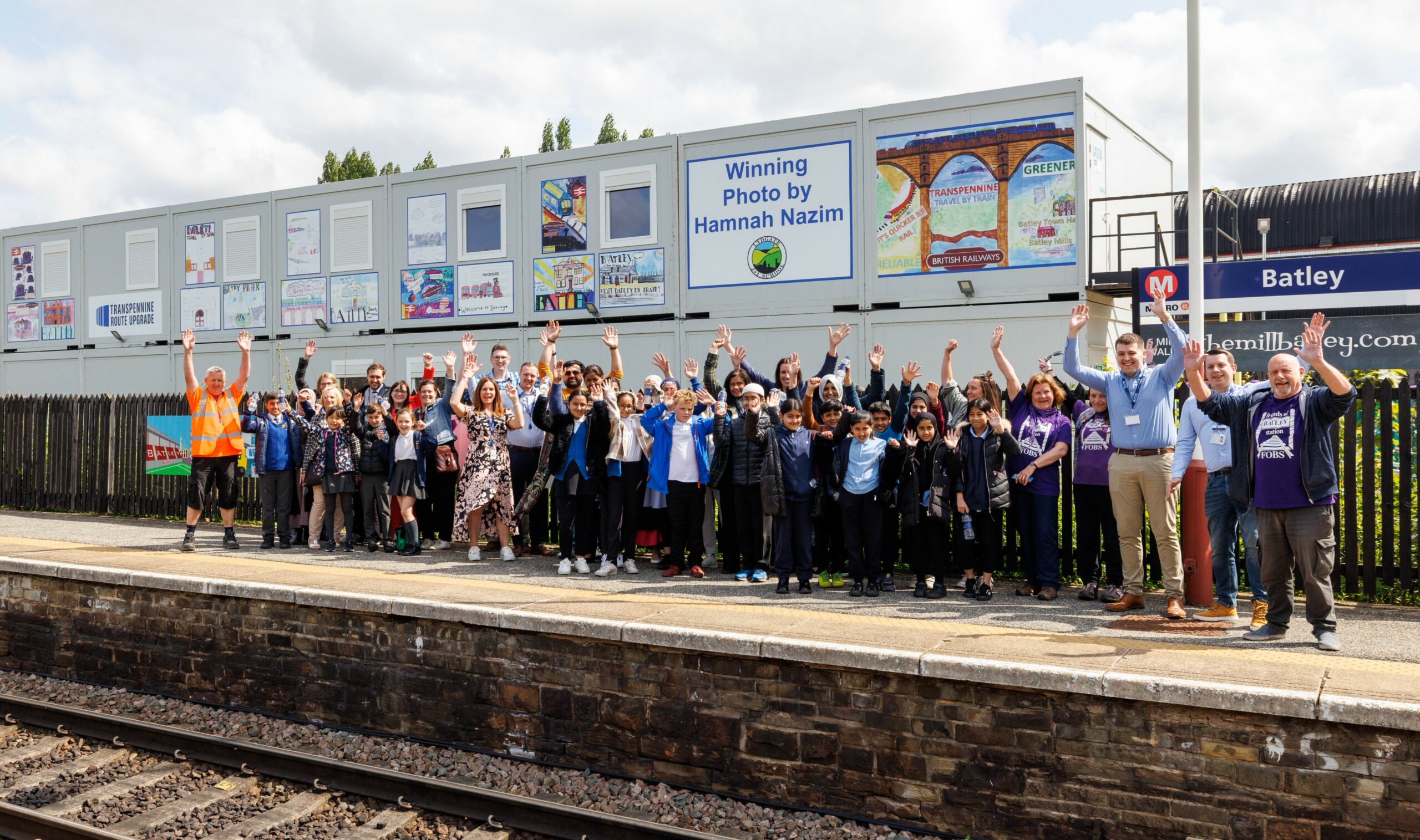 School artwork adds splash of colour to Batley railway station ...