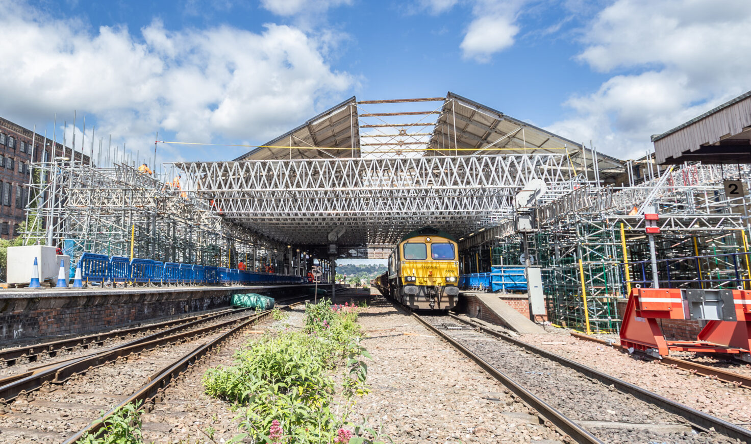 Restoration of unique roof underway in Huddersfield station’s historic ...