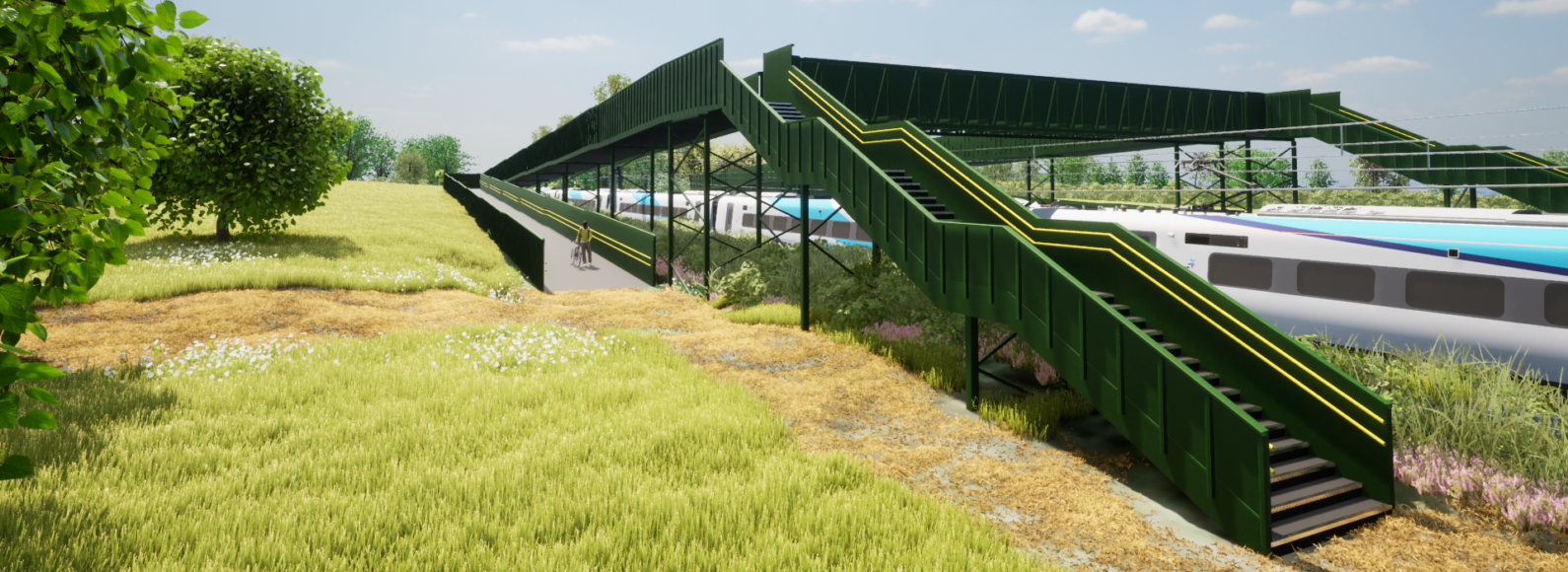 Barrowby Lane Bridleway Footbridge - Transpennine Route Upgrade